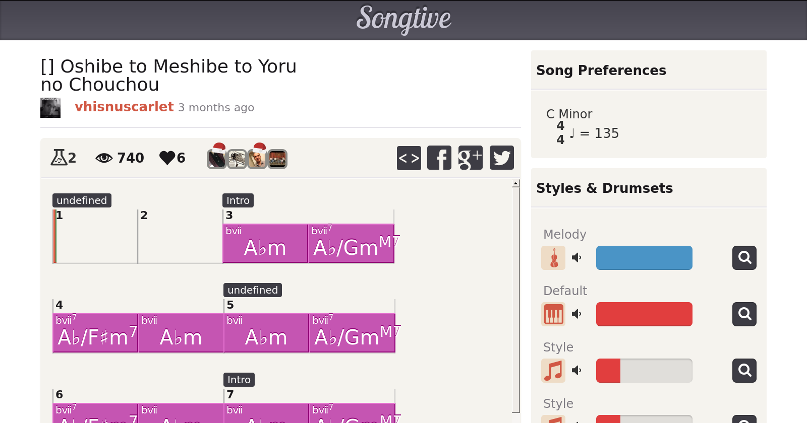 [夜の蝶々] Oshibe to Meshibe to Yoru no Chouchou | Songtive