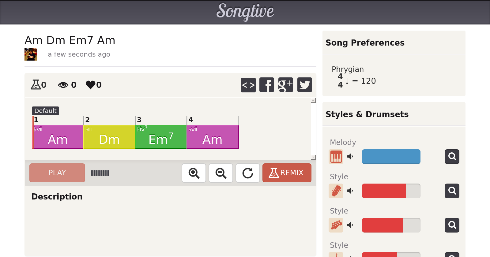 Am Dm Em7 Am | Songtive