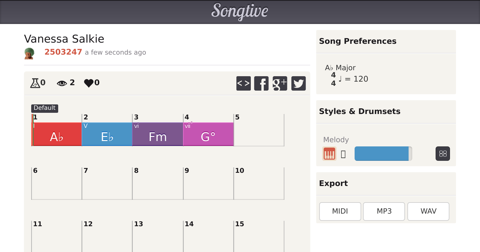 Vanessa Salkie | Songtive